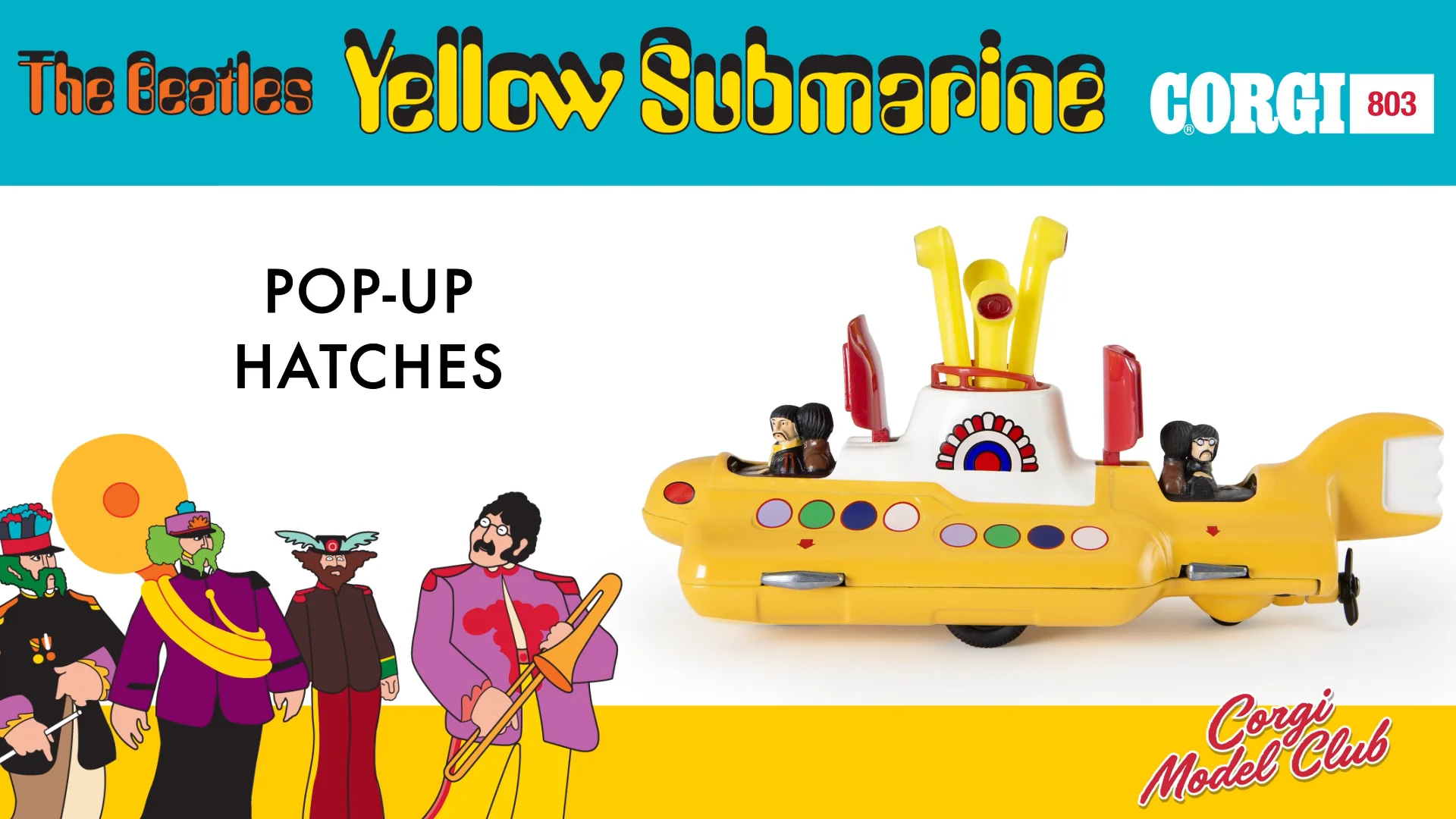Corgi Model Club's Reissue of Corgi Toys 803 Yellow Submarine