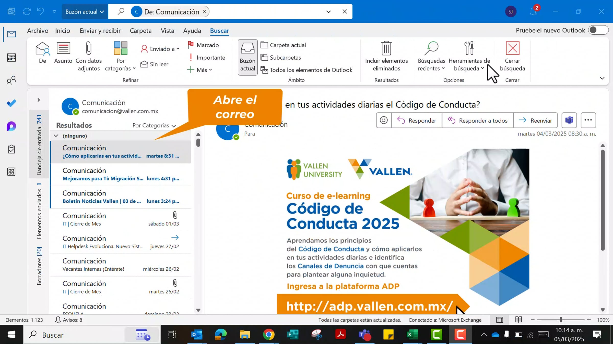 Como ingresar al curso Código de Conducta en ADP