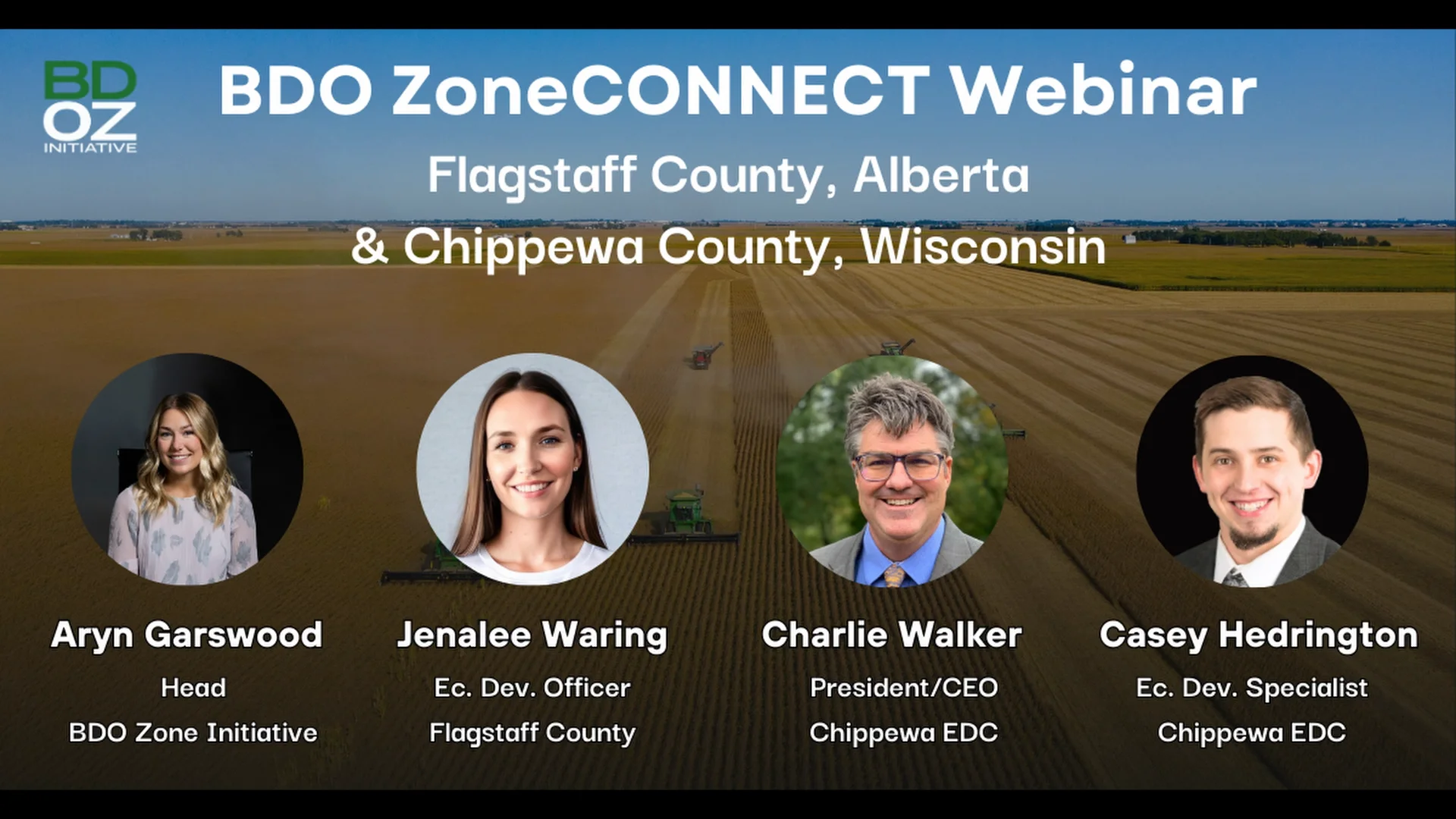 BDO ZoneCONNECT Webinar | February 6, 2025 | Flagstaff County, Alberta & Chippewa County, Wisconsin