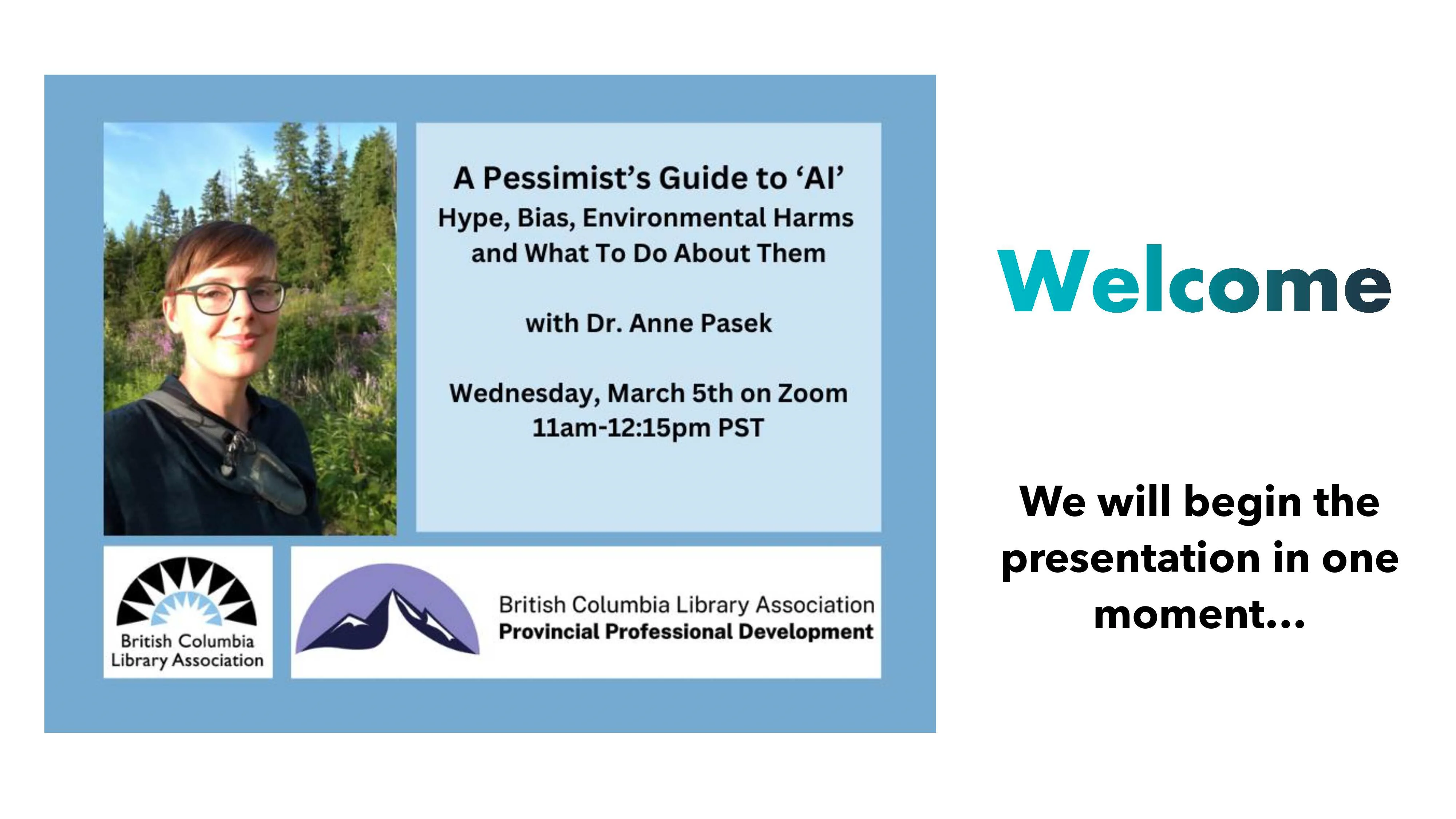 Dr. Anne Pasek: A Pessimist's Guide to 'AI'