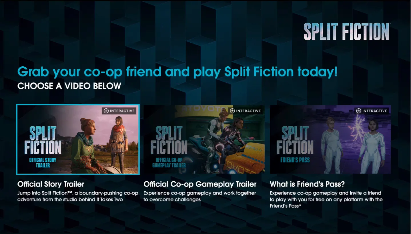 Media & Entertainment - EA Games - Split - Q1 2025 (Max Selector) - Official Co-Op Gameplay on Vimeo