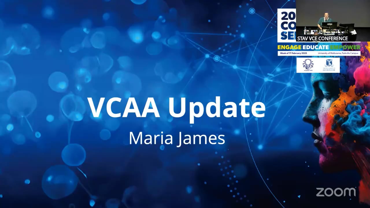 VCE Conference 2025 - Physics - VCAA Update and Chief Assessors