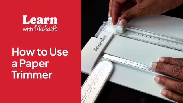 How to Use a Paper Trimmer Expert-Led Craft Tutorial On-Demand | Michaels