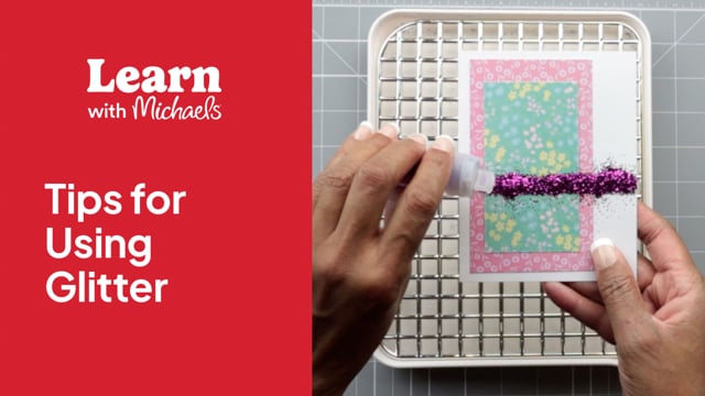 How to Apply Glitter Expert-Led Craft Tutorial On-Demand | Michaels