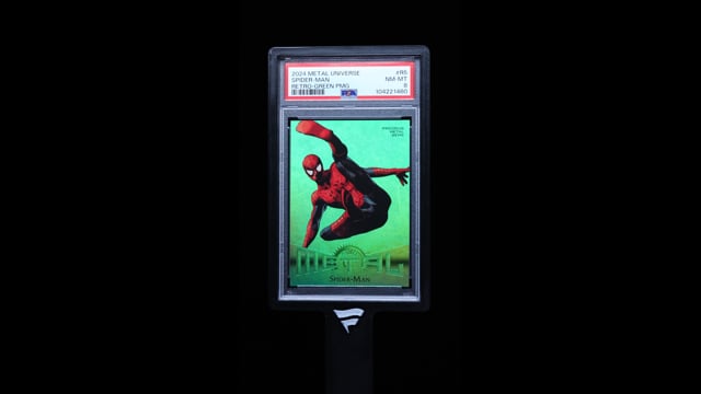2024 Metal Universe Avengers Retro PMG Green Spider-Man /100 #R-5 PSA 8 ...