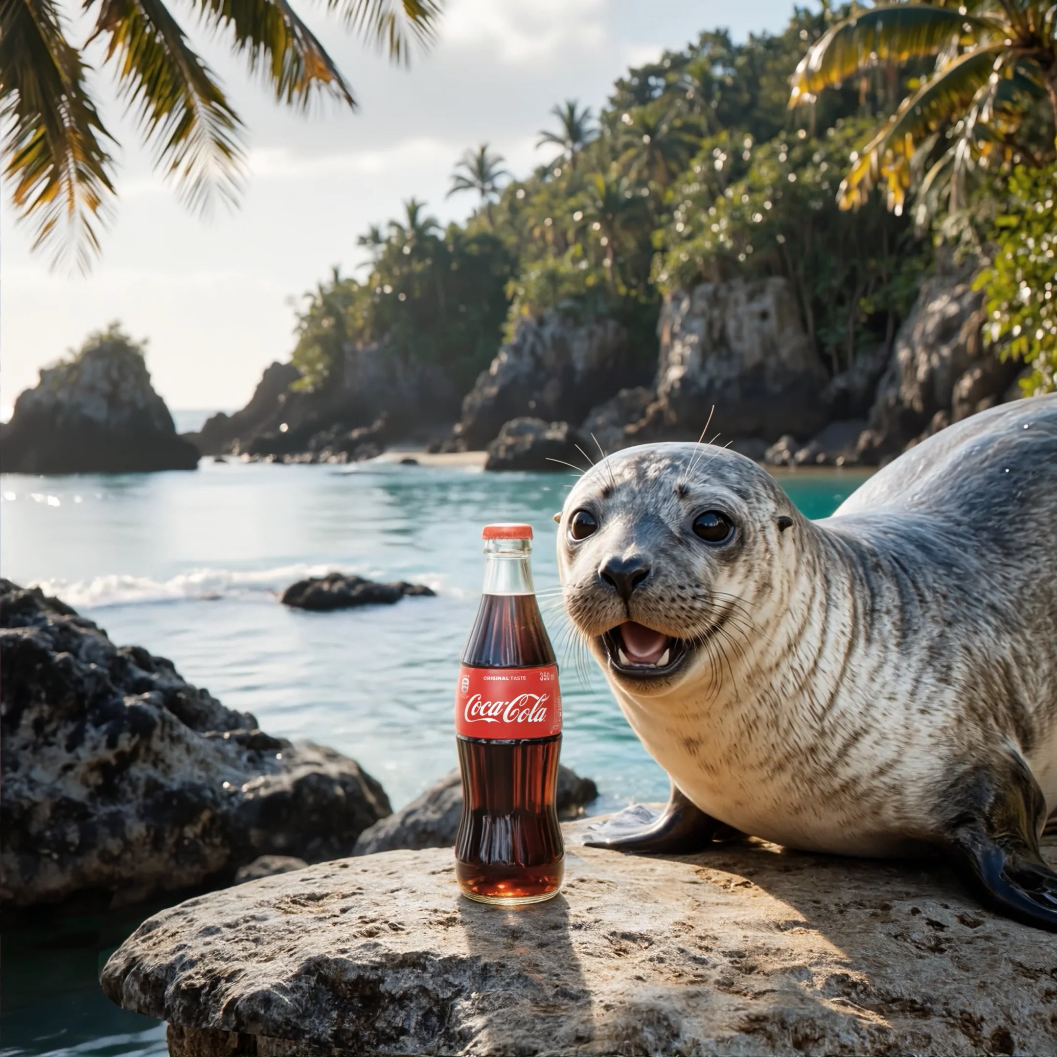 Coca Cola with animals - Ai Animation