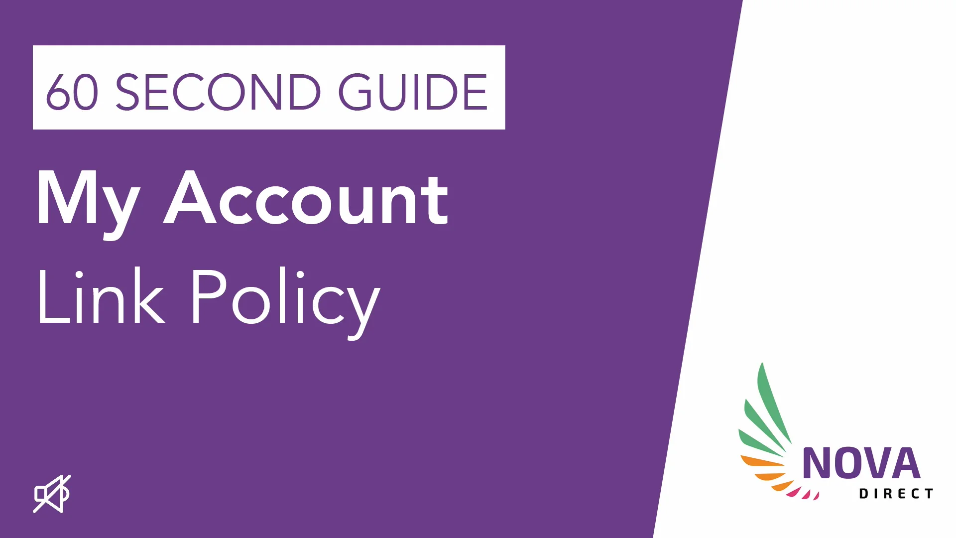 Nova Direct - My Account - Link Policy
