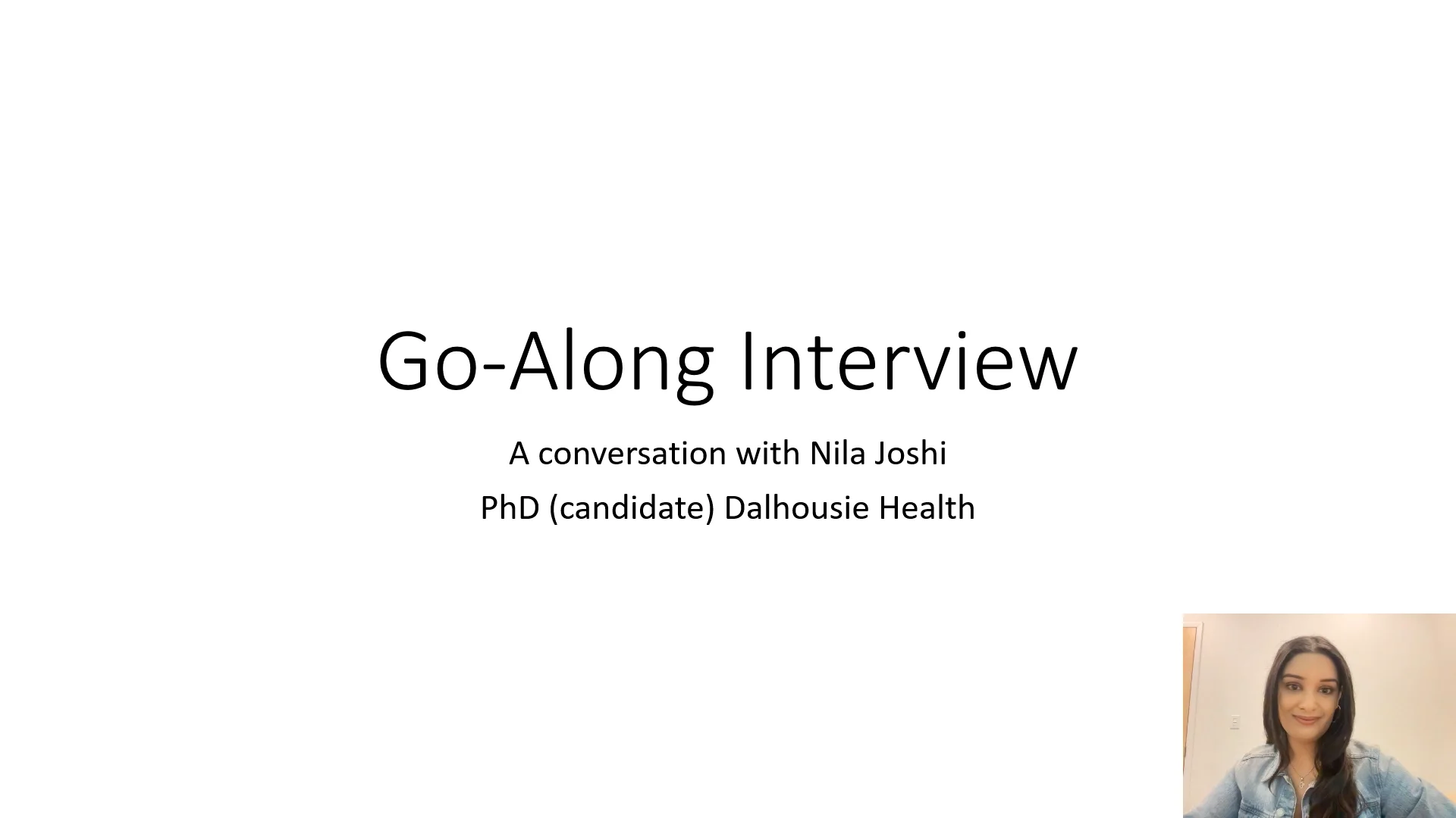 Script go-along interview VLOG