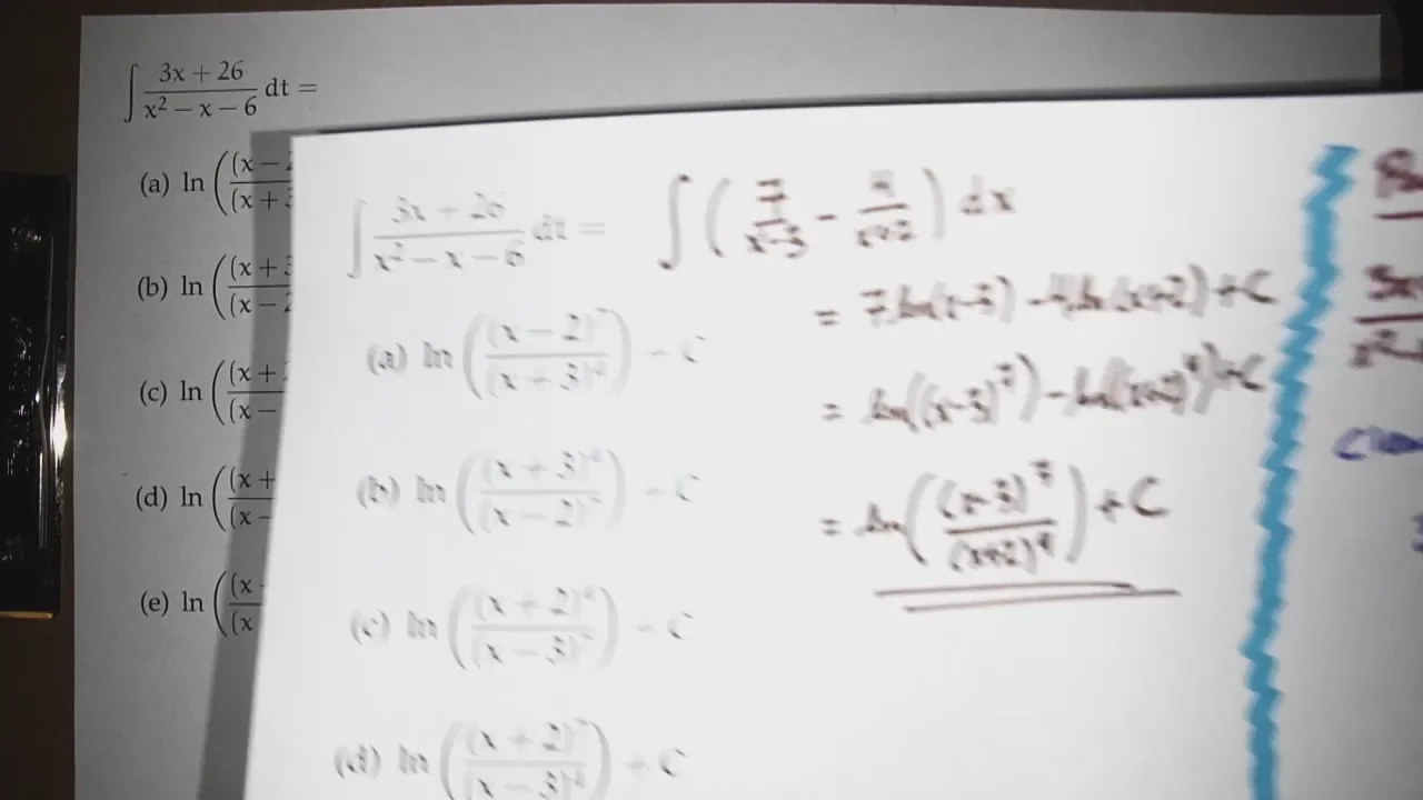 Practice and review of trig substitution and partial fractions (Calc 2 ...