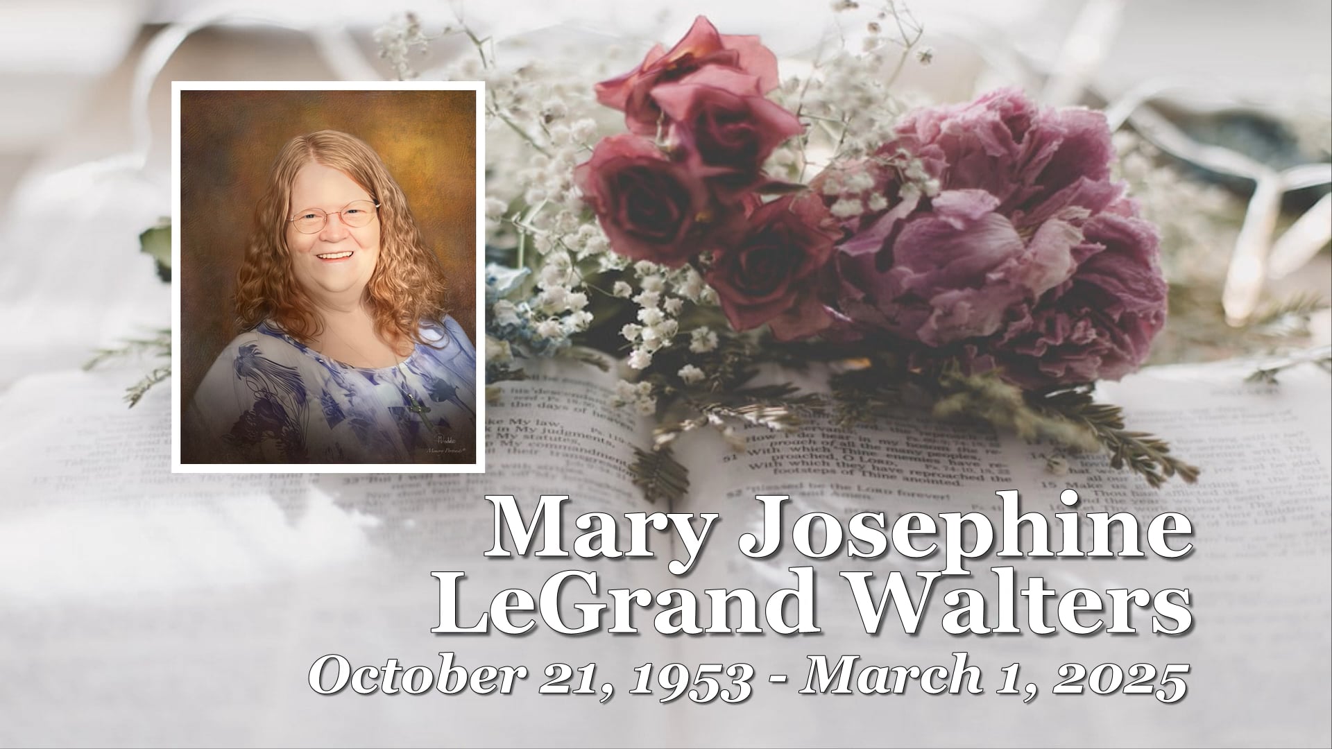 Mary Josephine LeGrand Walters - Morgan & Nay Mary Walters on Vimeo