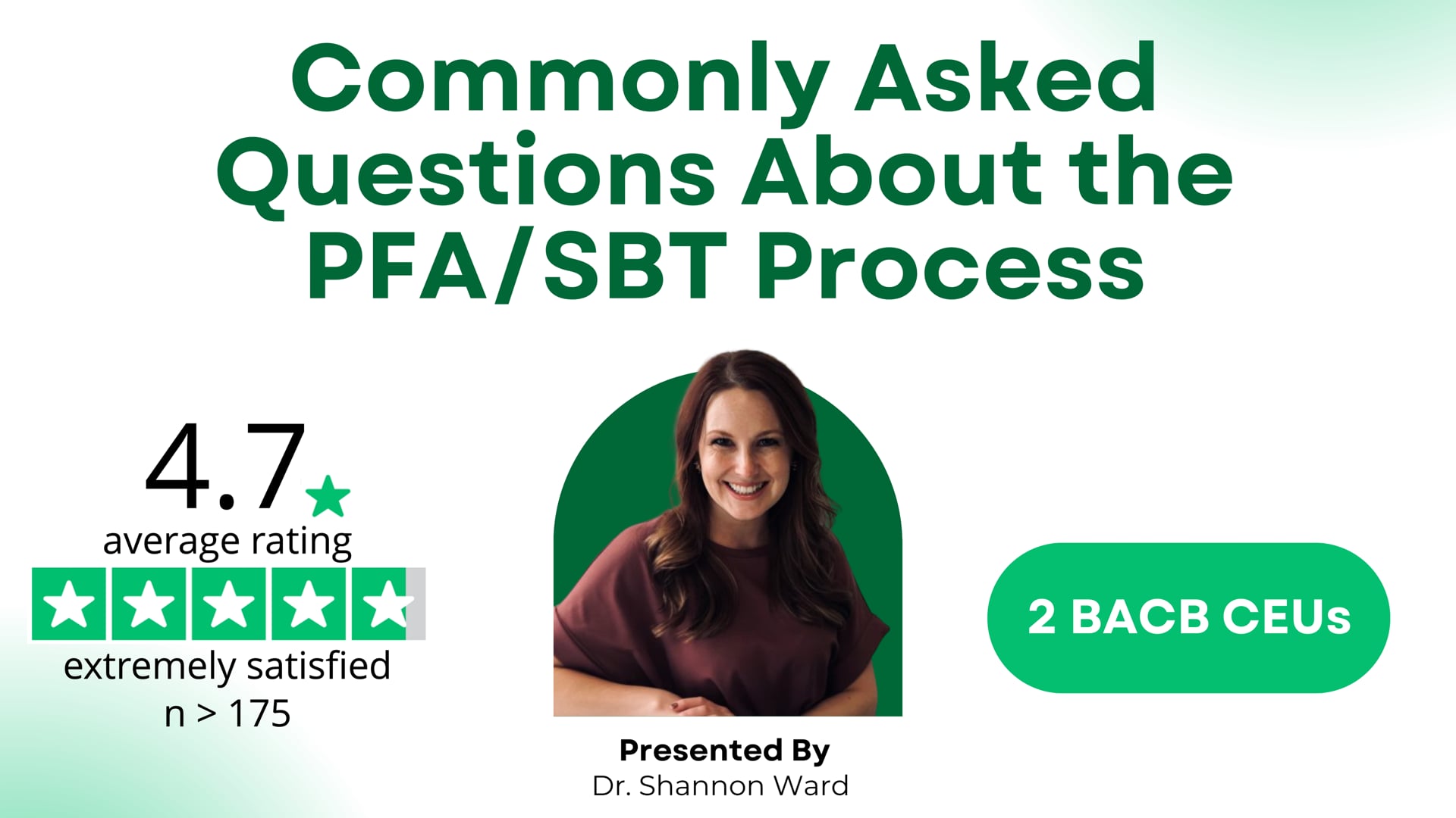 Commonly Asked Questions About the PFA/SBT Process (2 CEUs) - FTF ...