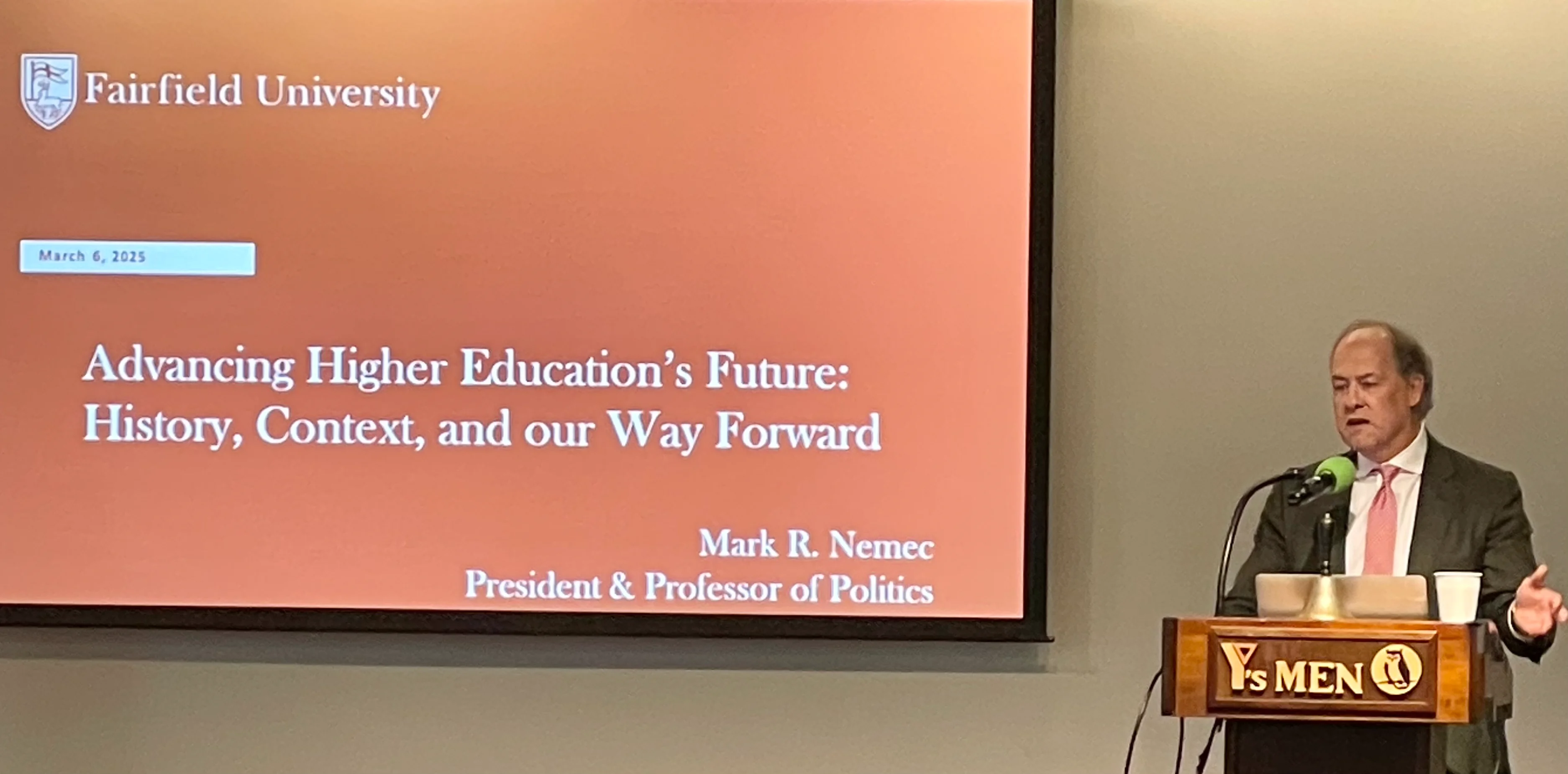 Mark Nemec Speaks to the Y's Men