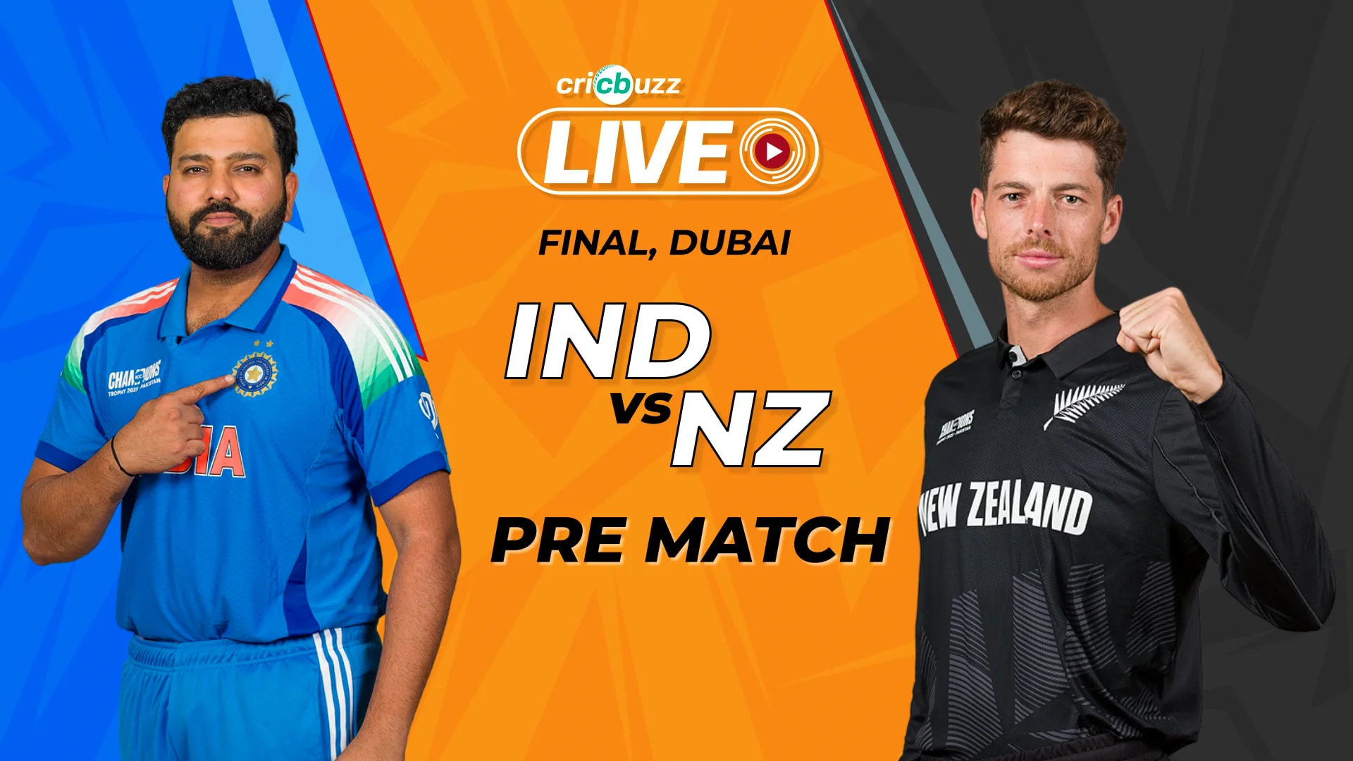 Cricbuzz Live: Champions Trophy, Final | India vs New Zealand, Pre ...