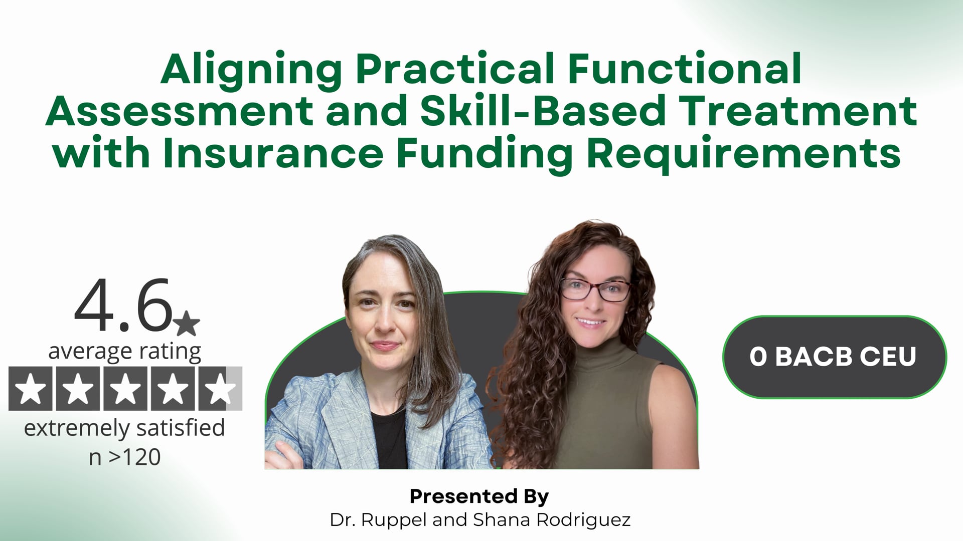 Aligning Practical Functional Assessment and Skill-Based Treatment with Insurance Funding ...