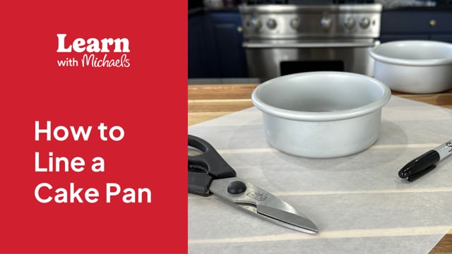 How to Line a Cake Pan Expert-Led Craft Tutorial On-Demand | Michaels