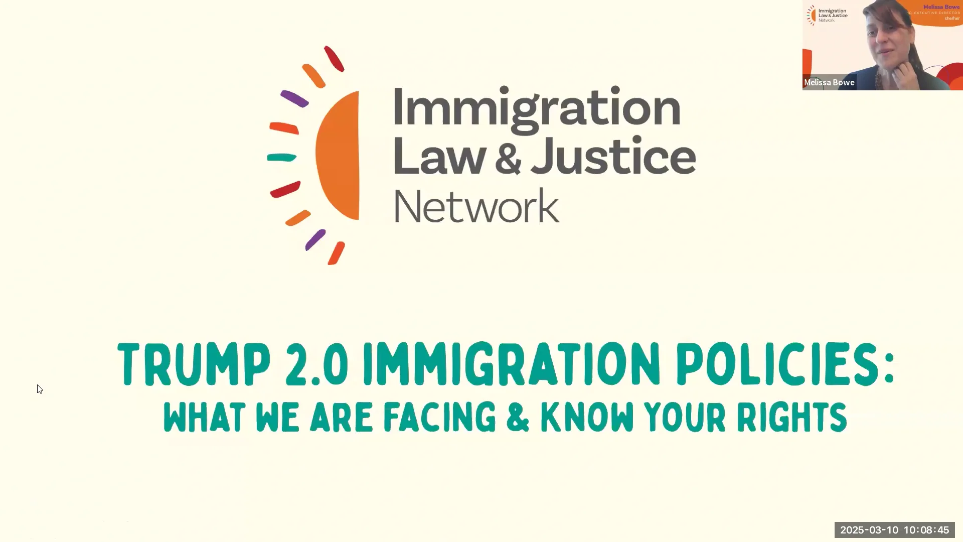 Know Your Rights Webinar March 10