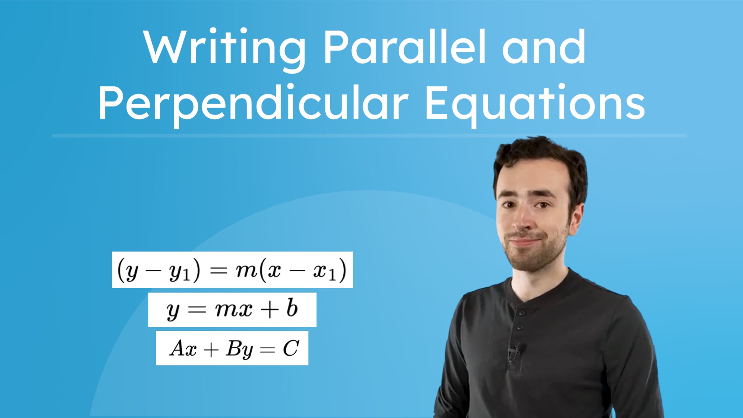 Writing Parallel and Perpendicular Equations
