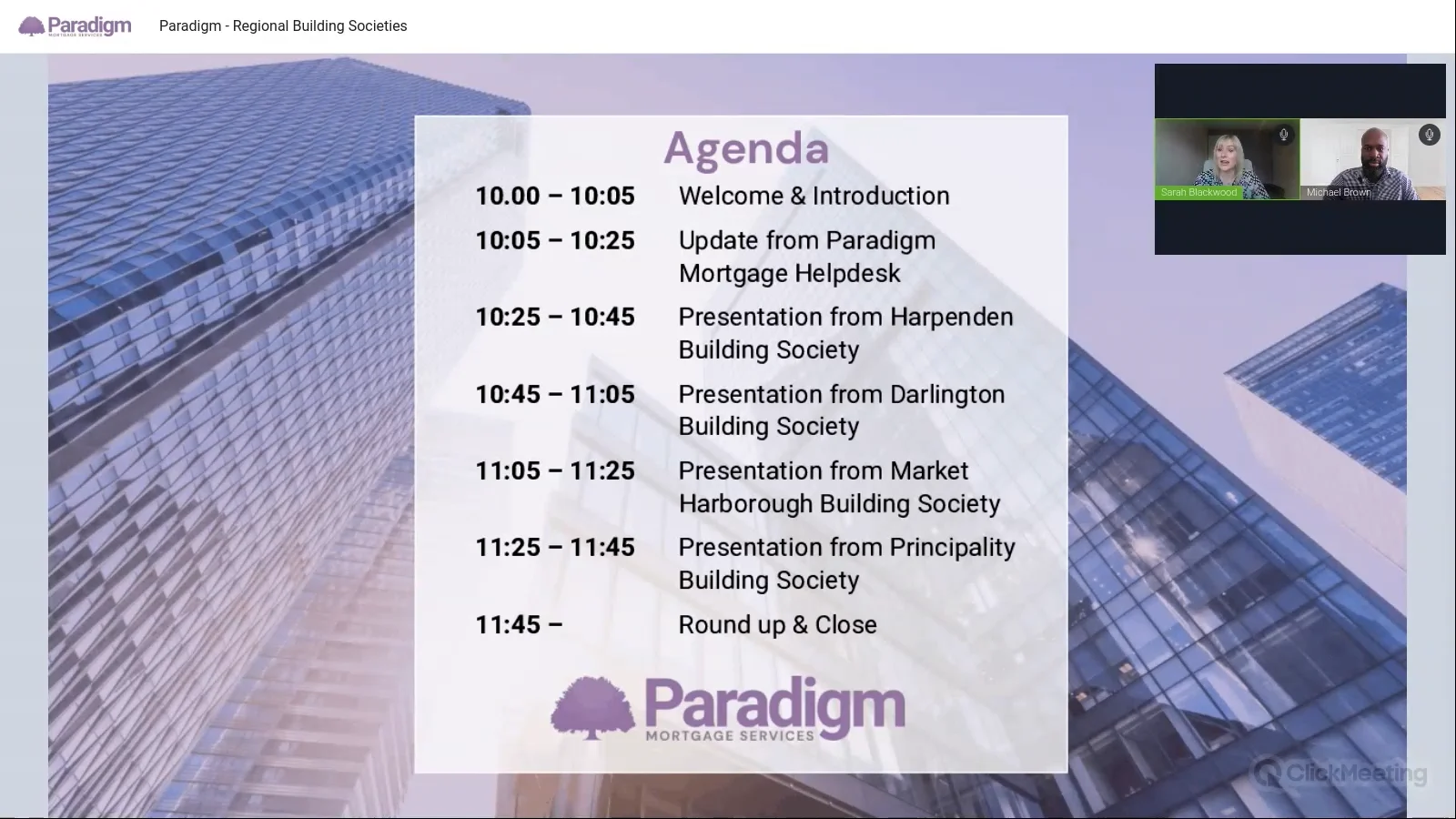 Paradigm - Regional Building Societies Webinar: 12th March 2025