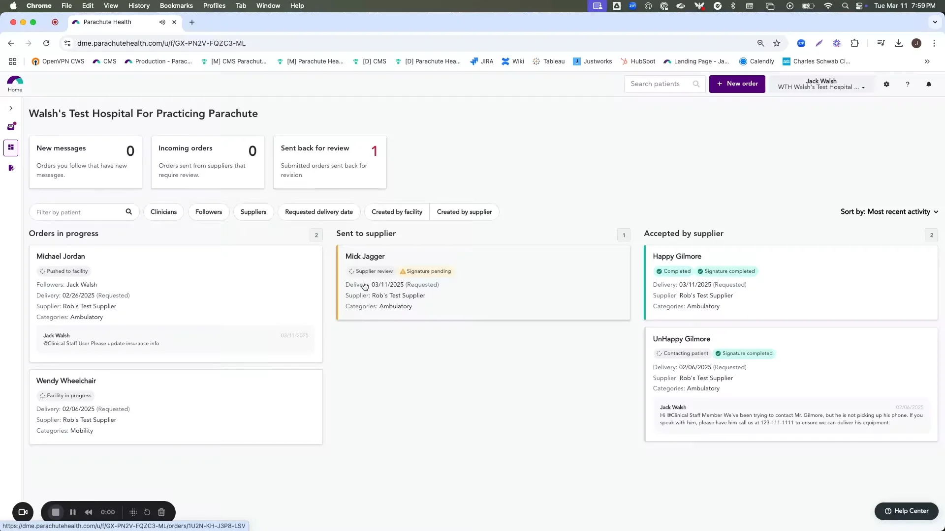 Norco Ordering on Parachute Health