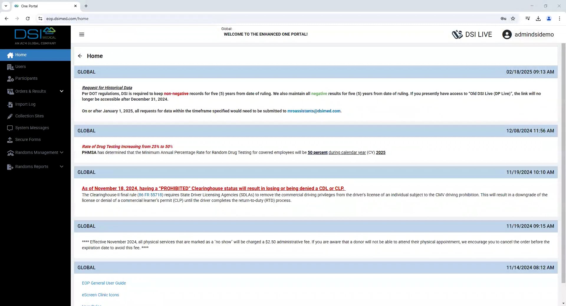 How To Place an Alere/ eScreen Order