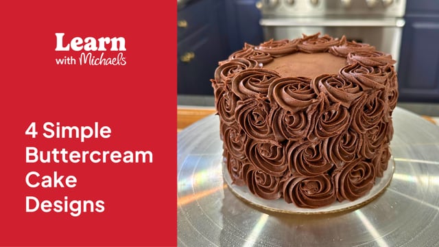 Simple Buttercream Cake Designs Expert-Led Craft Tutorial On-Demand ...