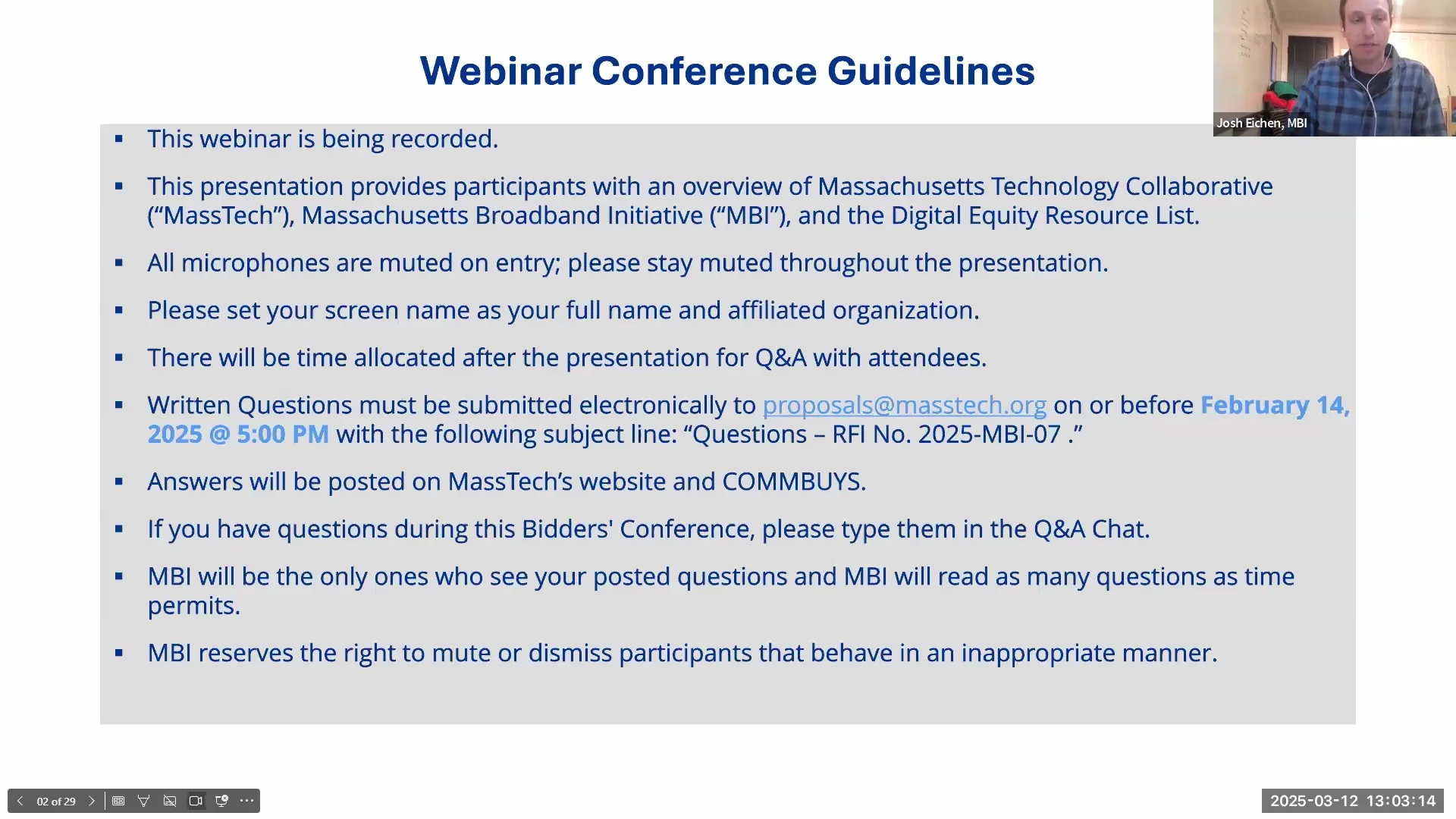 Launchpad Bidders Conference Webinar