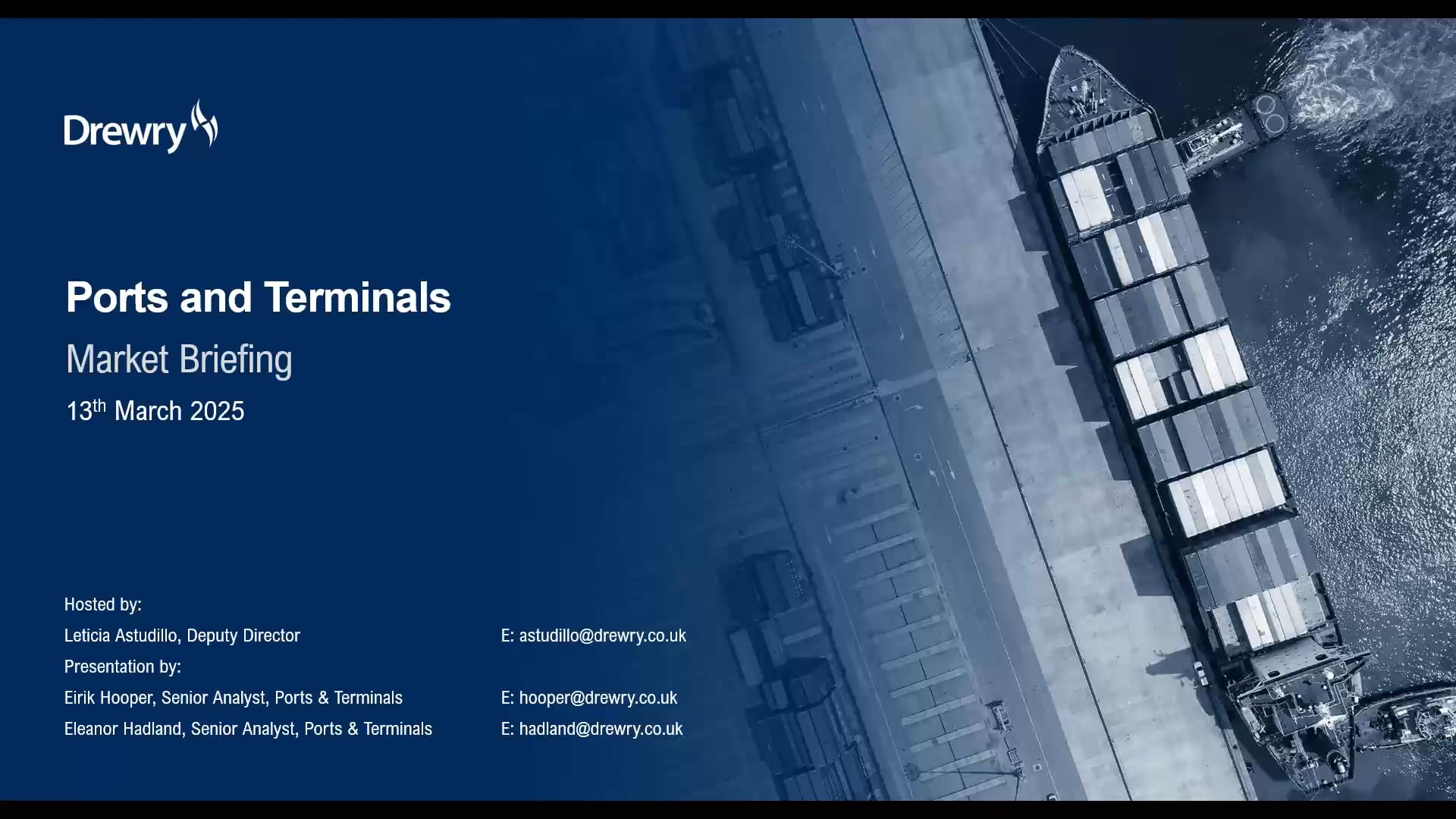 Webinar - Container Ports _ Terminals_ Ports under pressure to upgrade ...