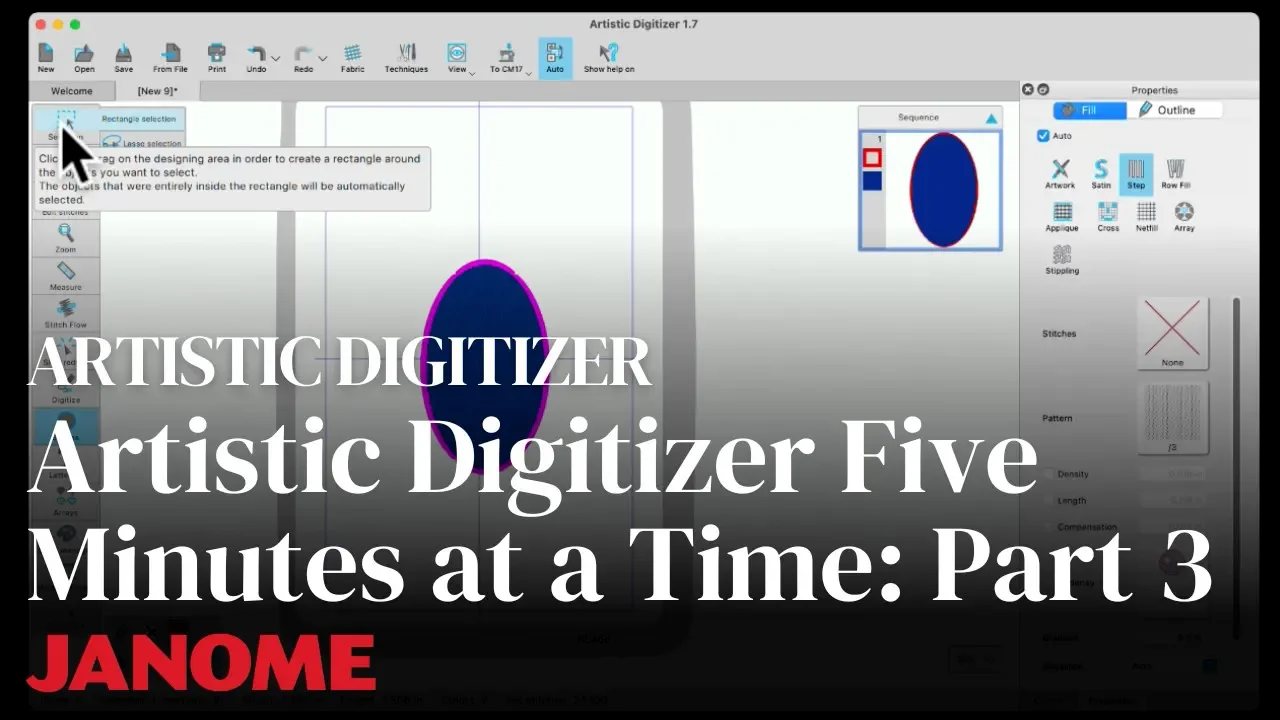 Artistic Digitizer Five Minutes at a Time Part 3