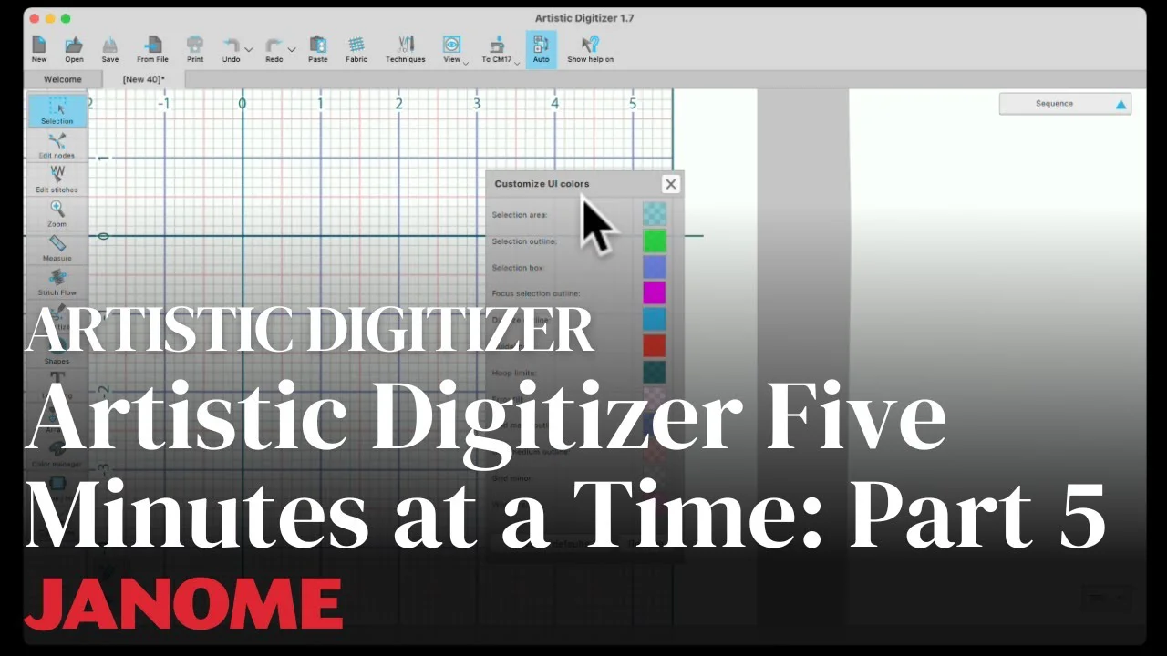 Artistic Digitizer Five Minutes at a Time Part 5