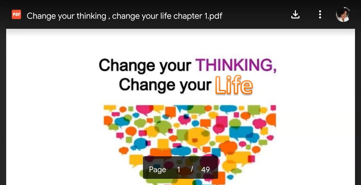 Change your life by changing your thinking