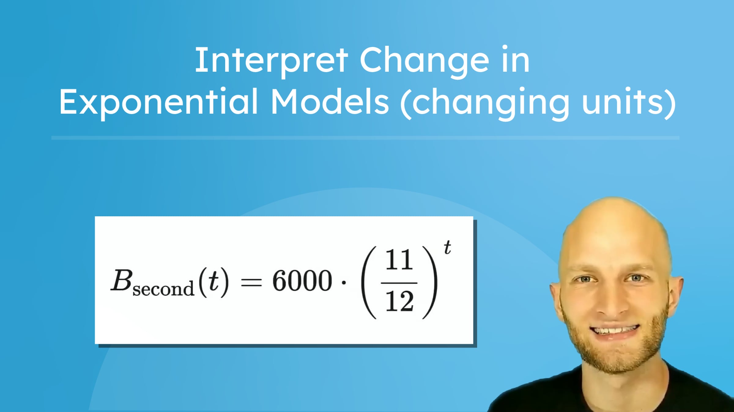 Interpret Change in Exponential Models (changing units)