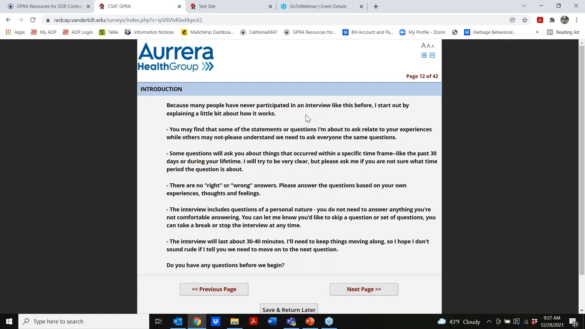 Introduction to REDCap