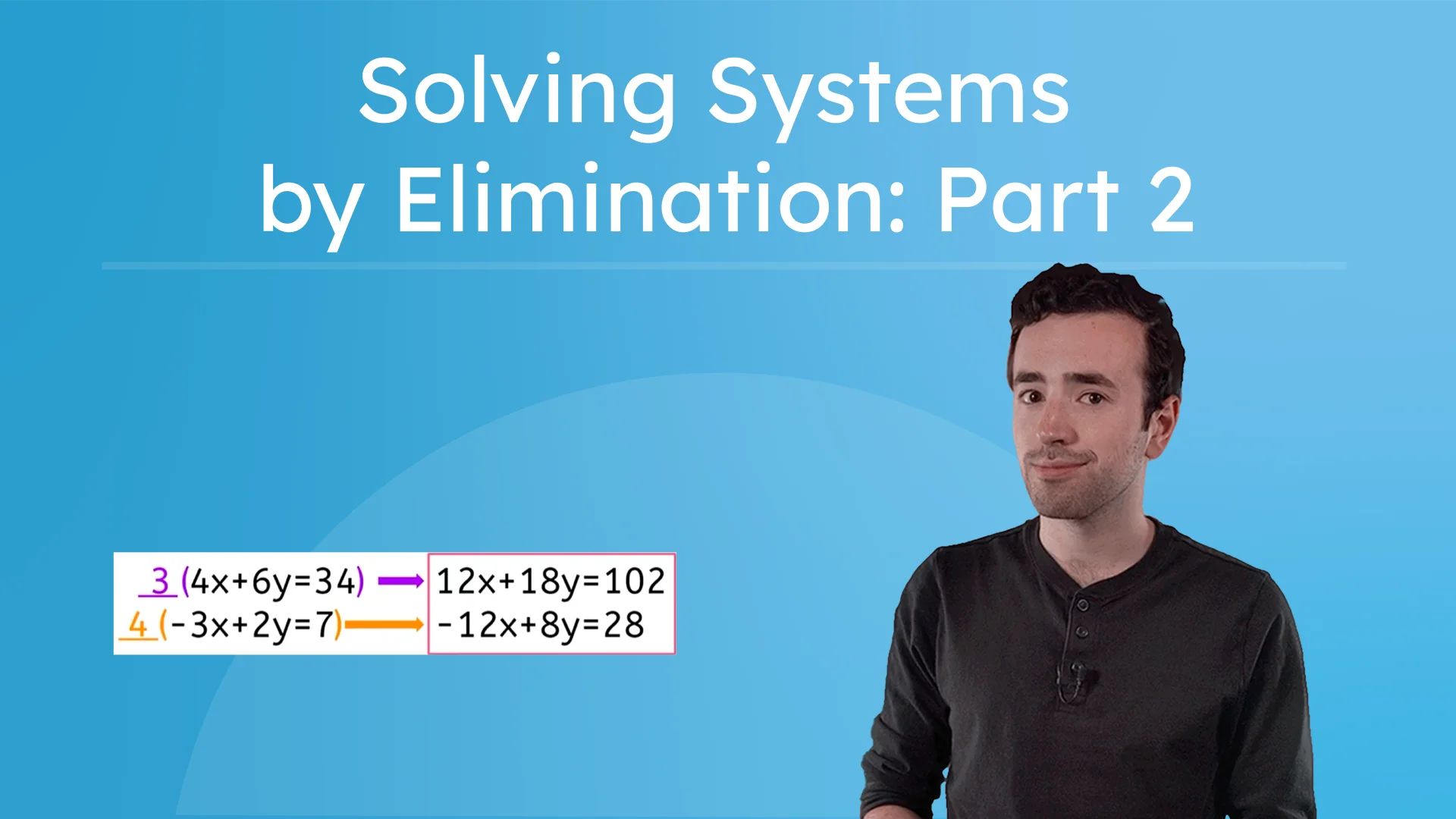 Solving Systems by Elimination: Part 2