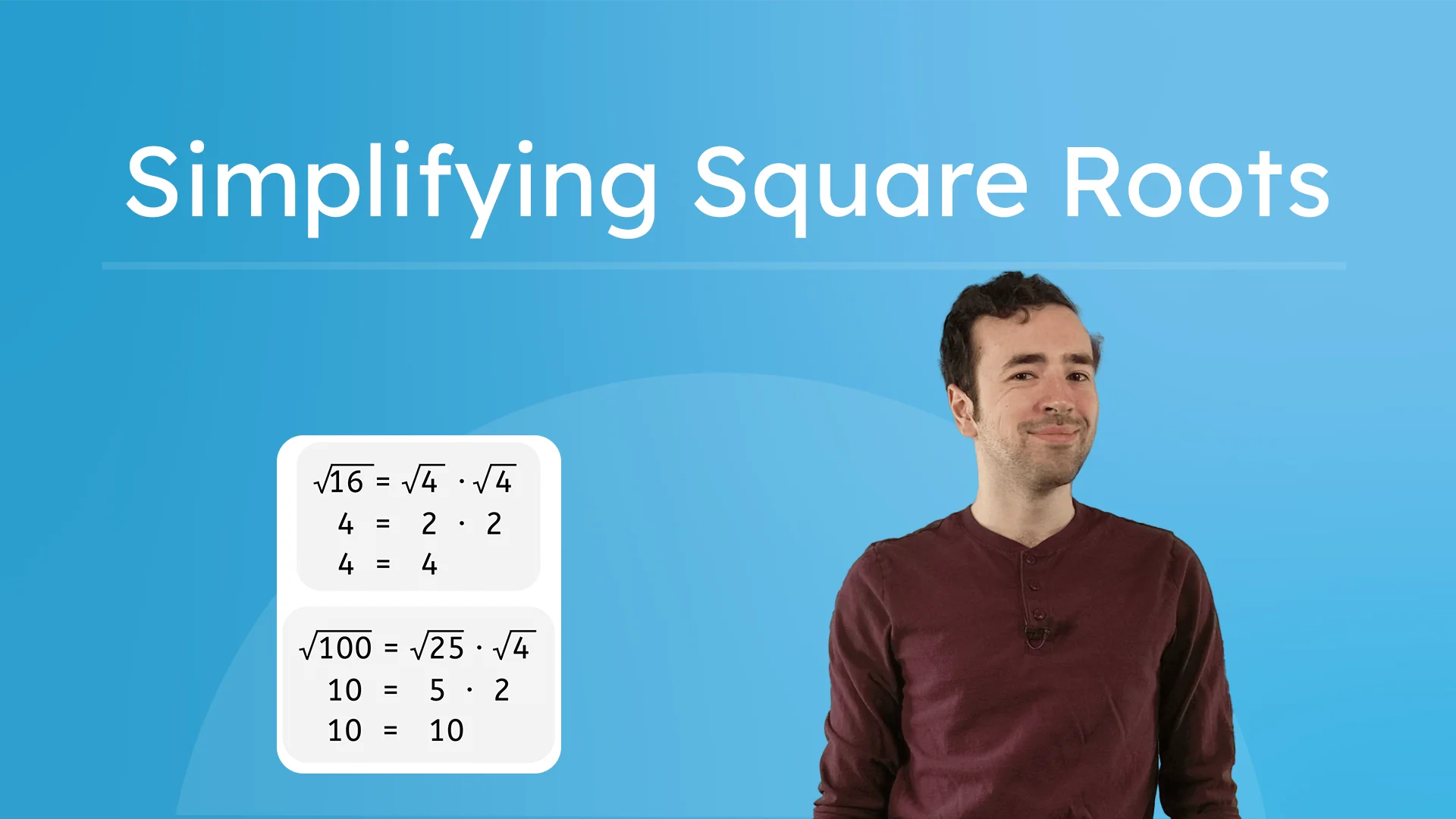 Simplifying Square Roots
