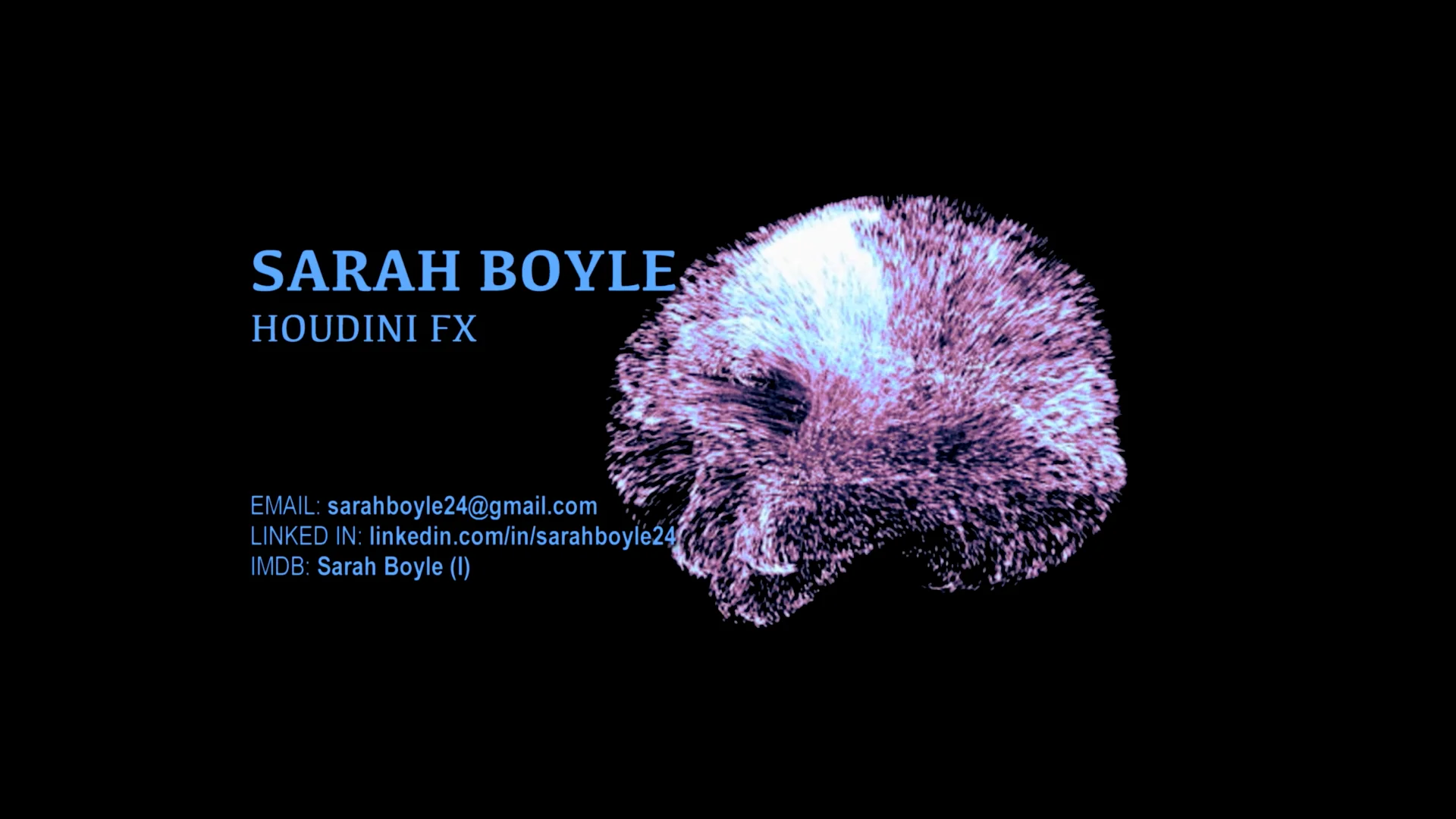Sarah Boyle FX Reel 2025 March