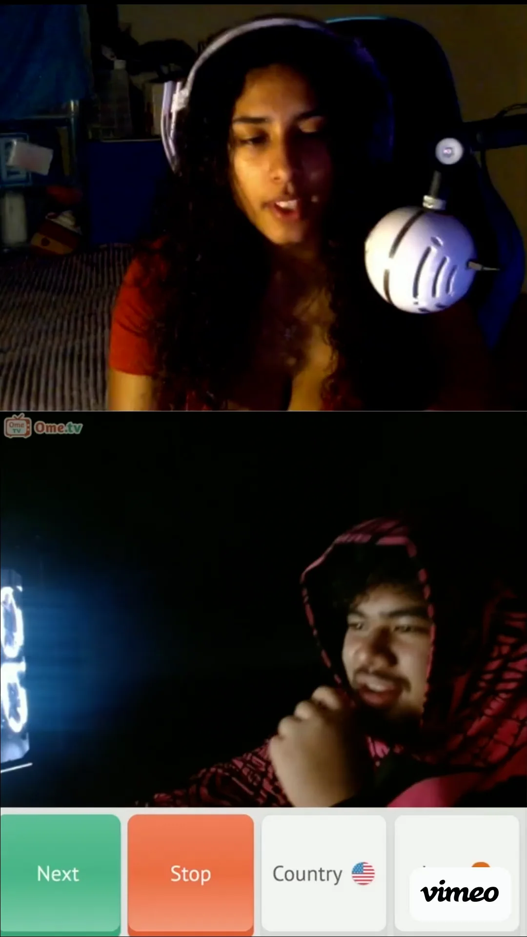 Fake skipping on ome (bro needs better wifi) #ometv #omegle #troll # ...