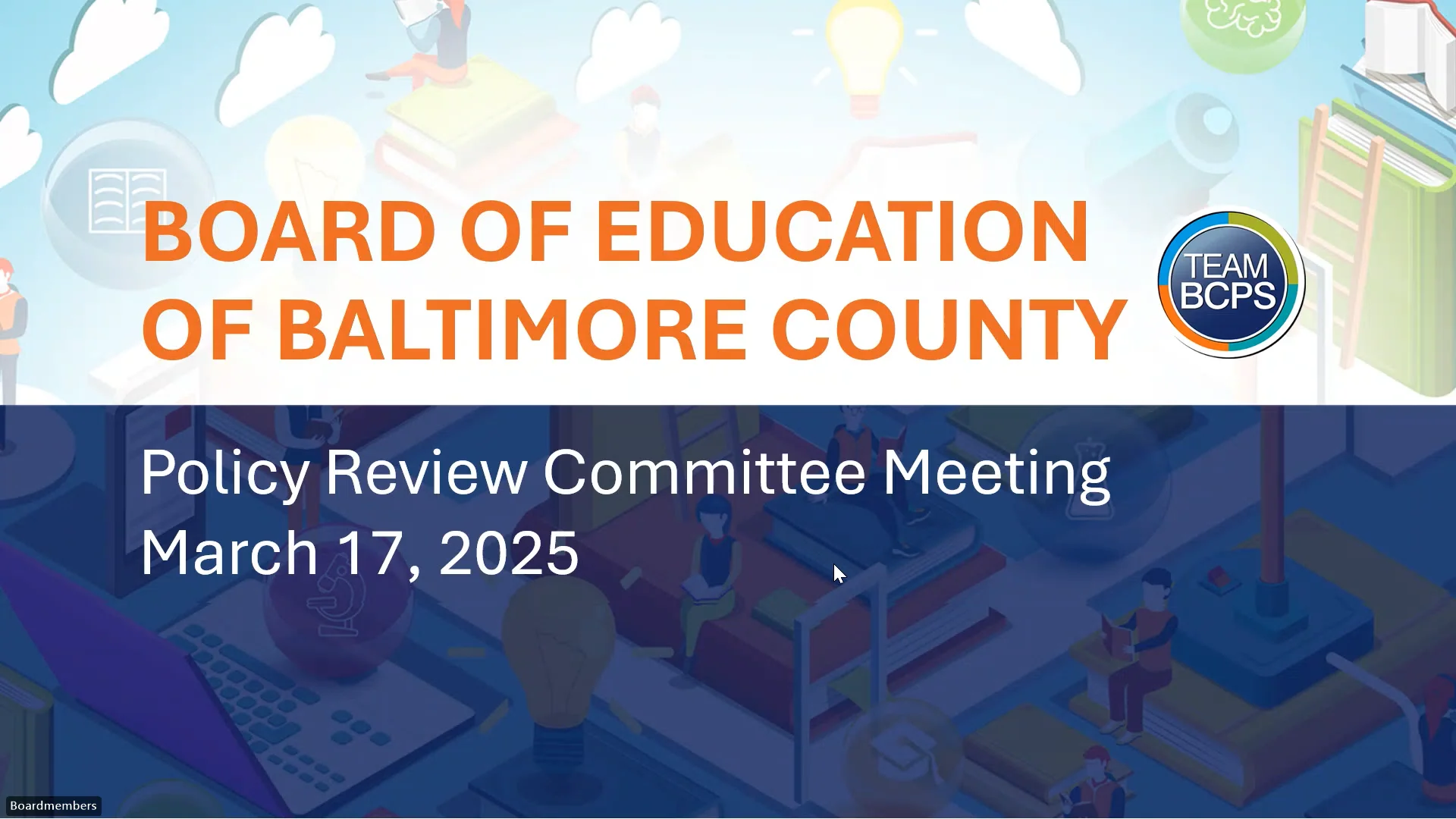 POLICY REVIEW COMMITTEE MEETING 3-17-25