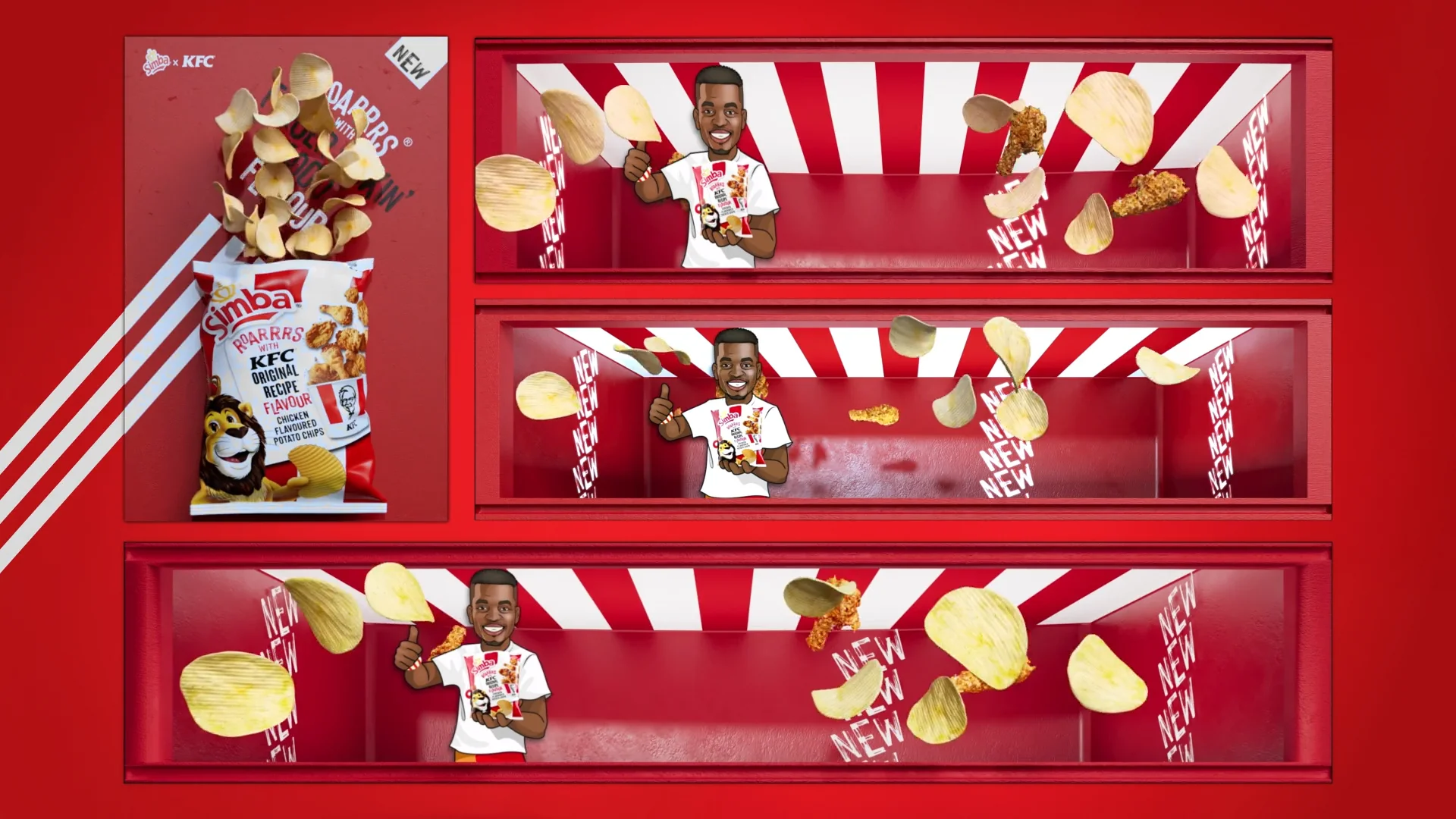 Simba x KFC Anamorphic 3D Billboard Campaign – Roaring with Flavor