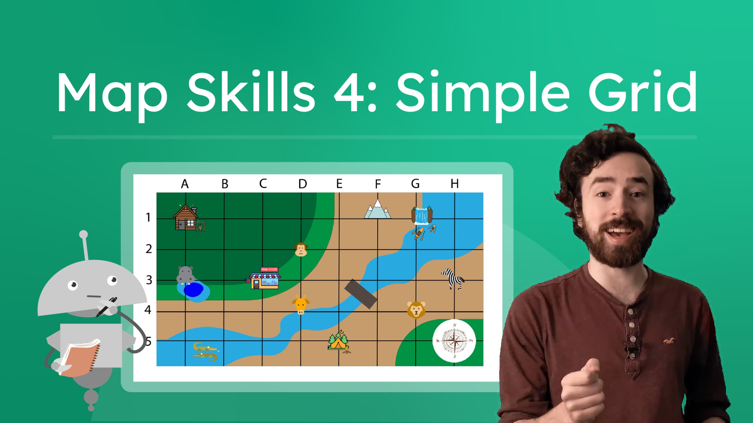 Map Skills 4: Simple Grid