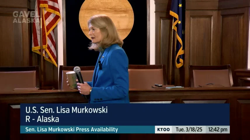 Senator Murkowski Presser, 3/18/25, 12:45am