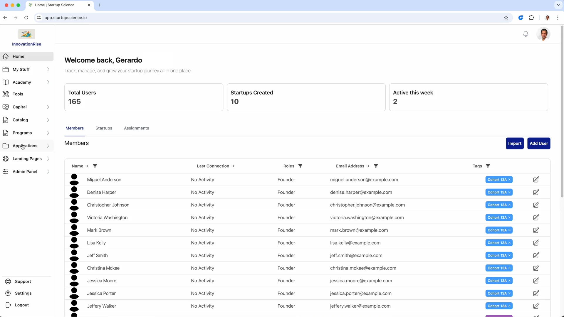 Program Management Walkthrough