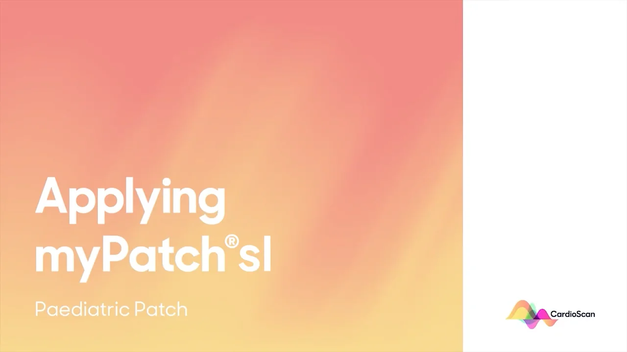 How to apply Paediatric myPatch®sl holter monitor