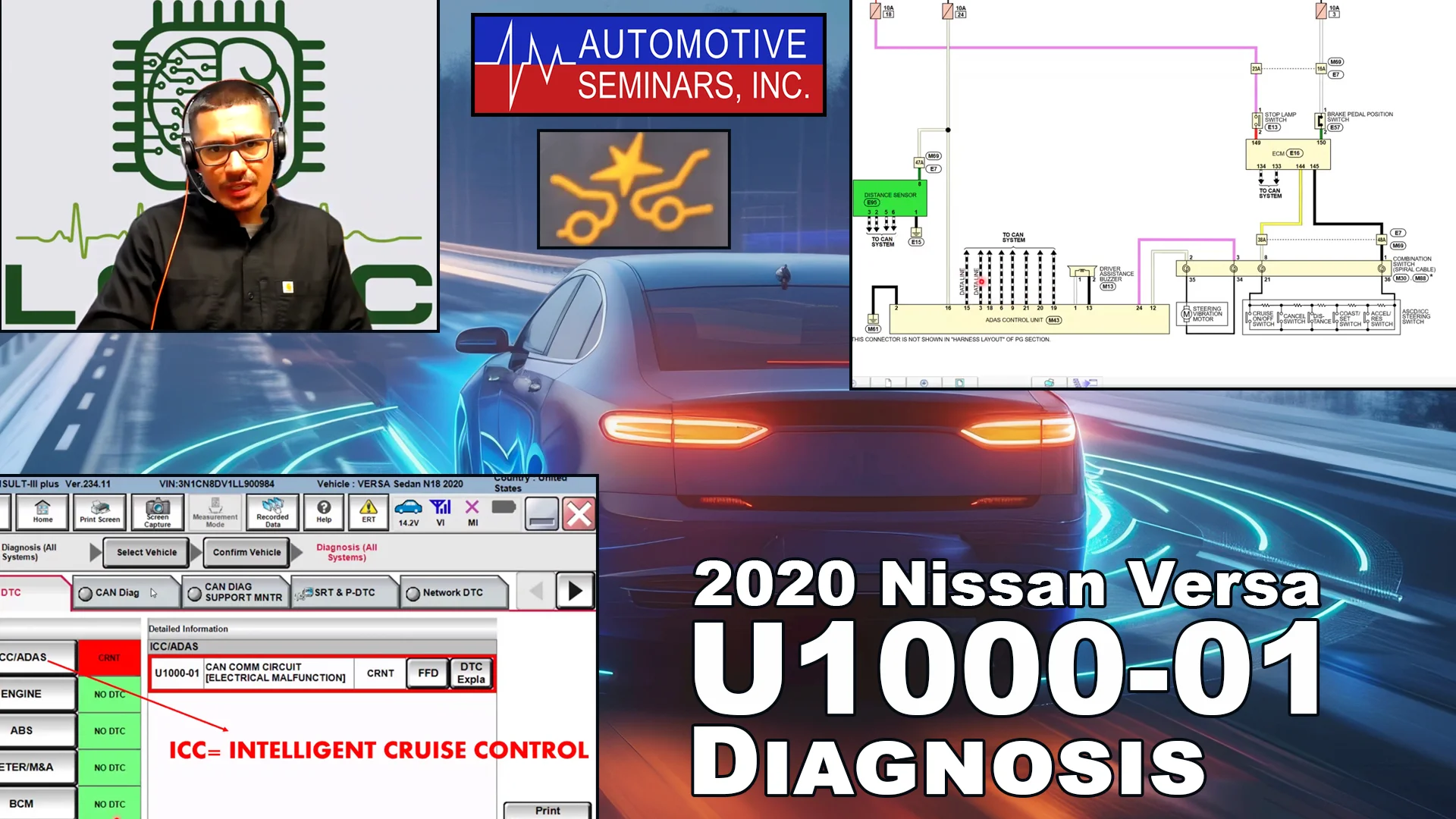 Diagnosing a Nissan Versa U1000-01 with Pedro De La Torre