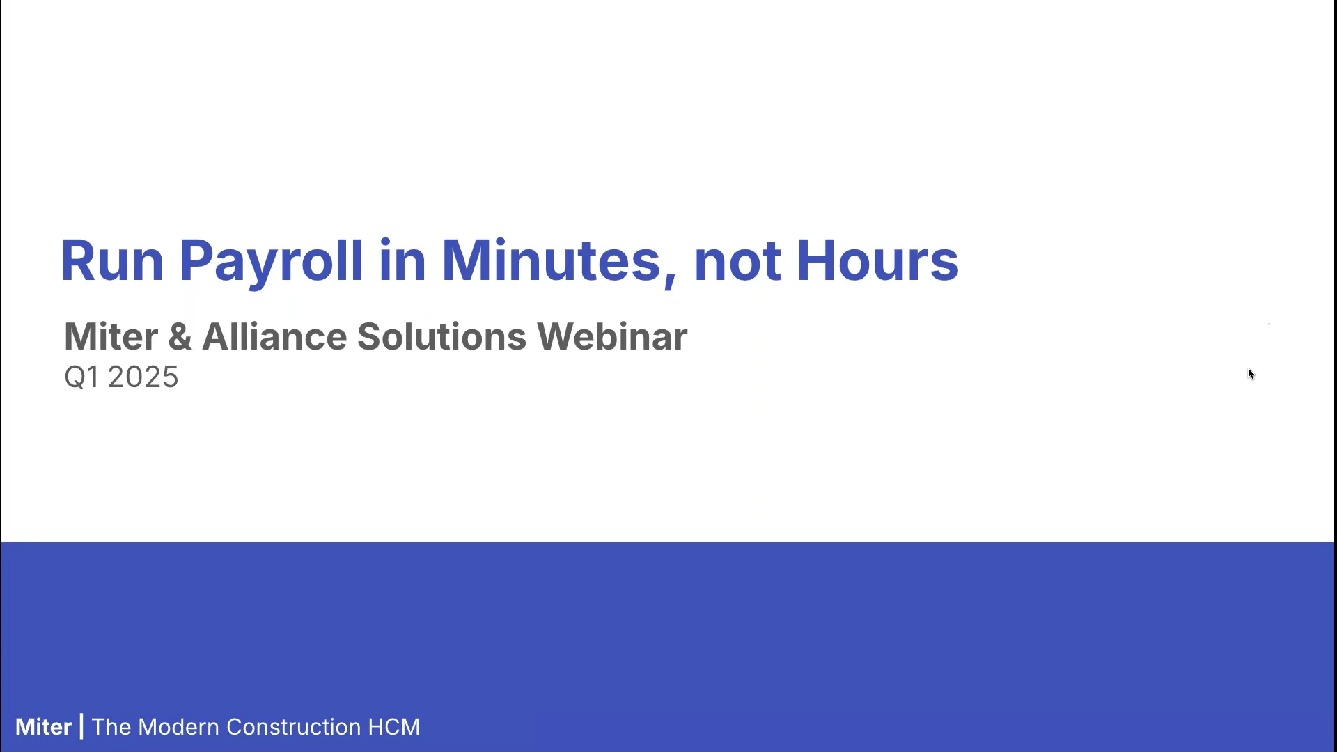 Miter & Alliance Solutions Group: Run Payroll in Minutes, Not Hours