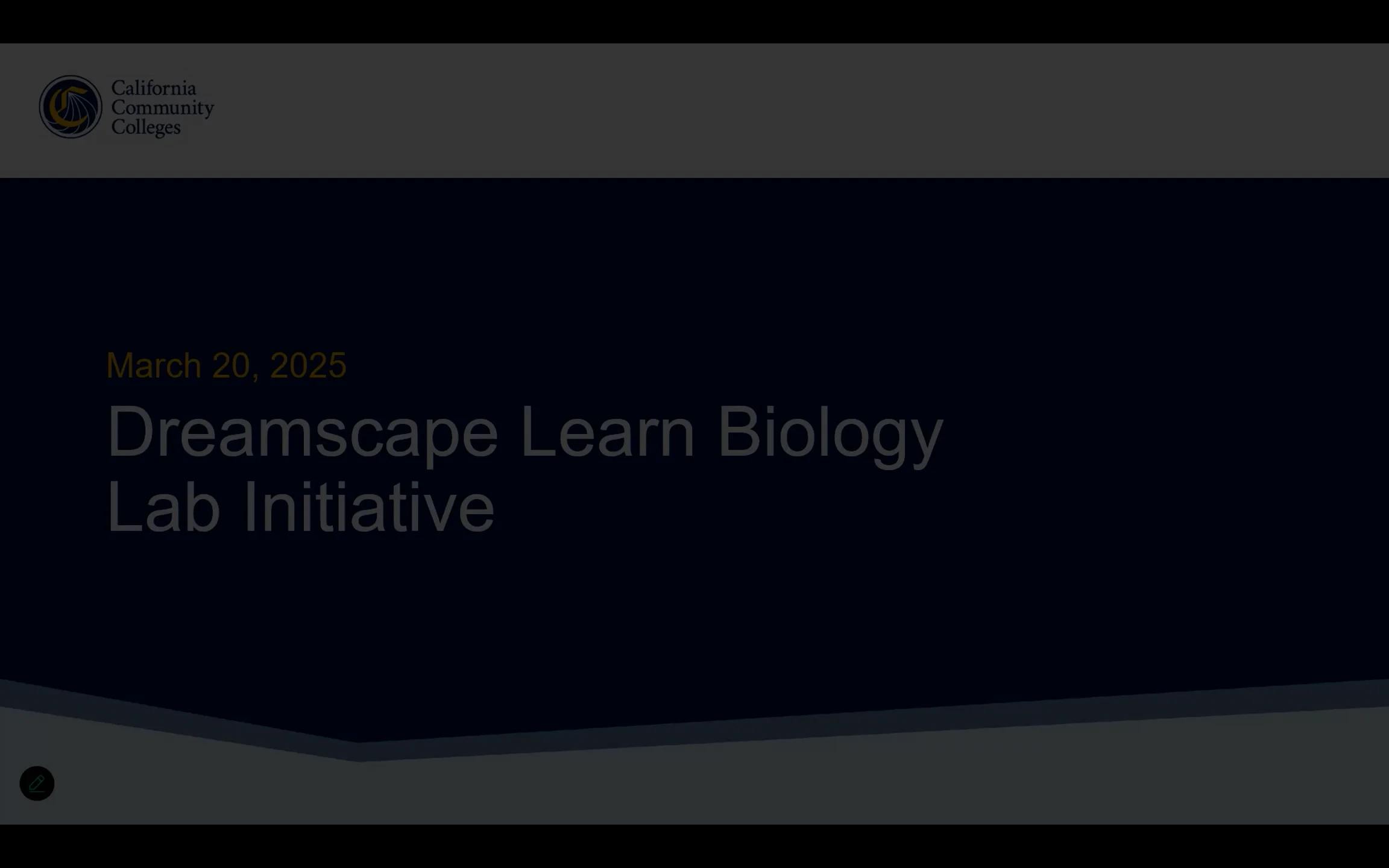 Dreamscape Learn Biology Lab Initiative 3/20/25
