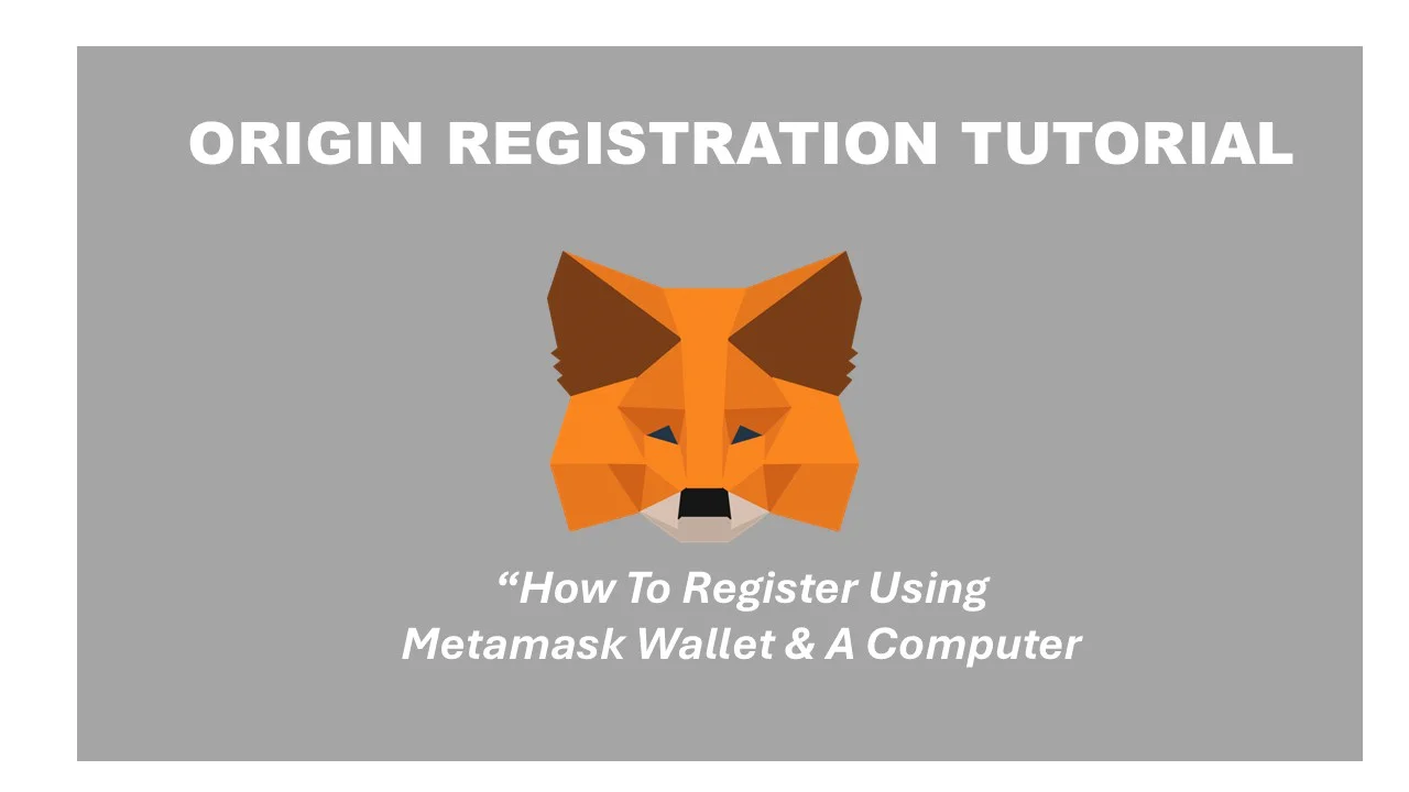 Origin Registration Tutorial - How Register When Connected To Contract