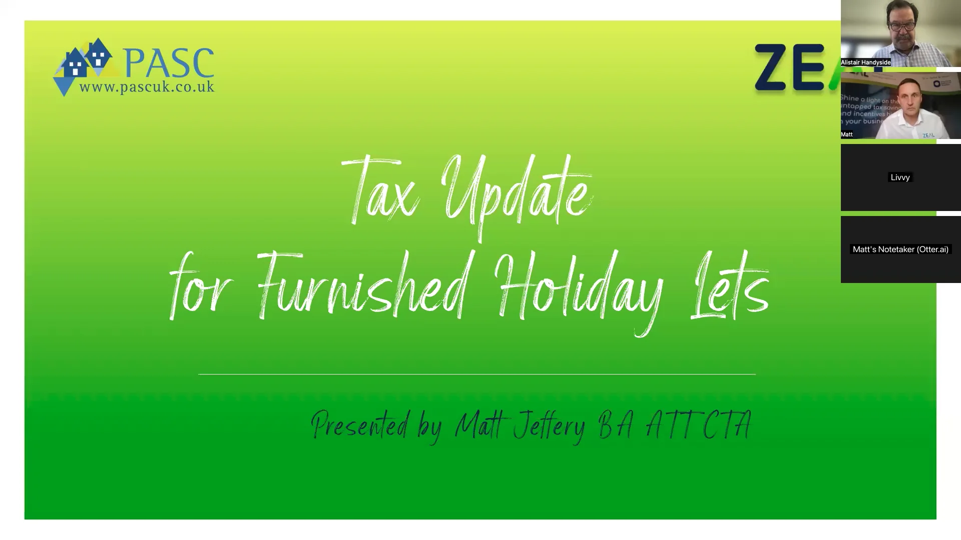 PASC UK Zeal Capital Allowances Webinar