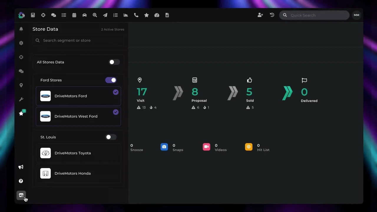 Store Selector, Store Segment Settings