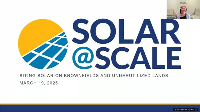 Webinar: Siting Solar on Brownfields and Underutilitzed Lands | Energy ...