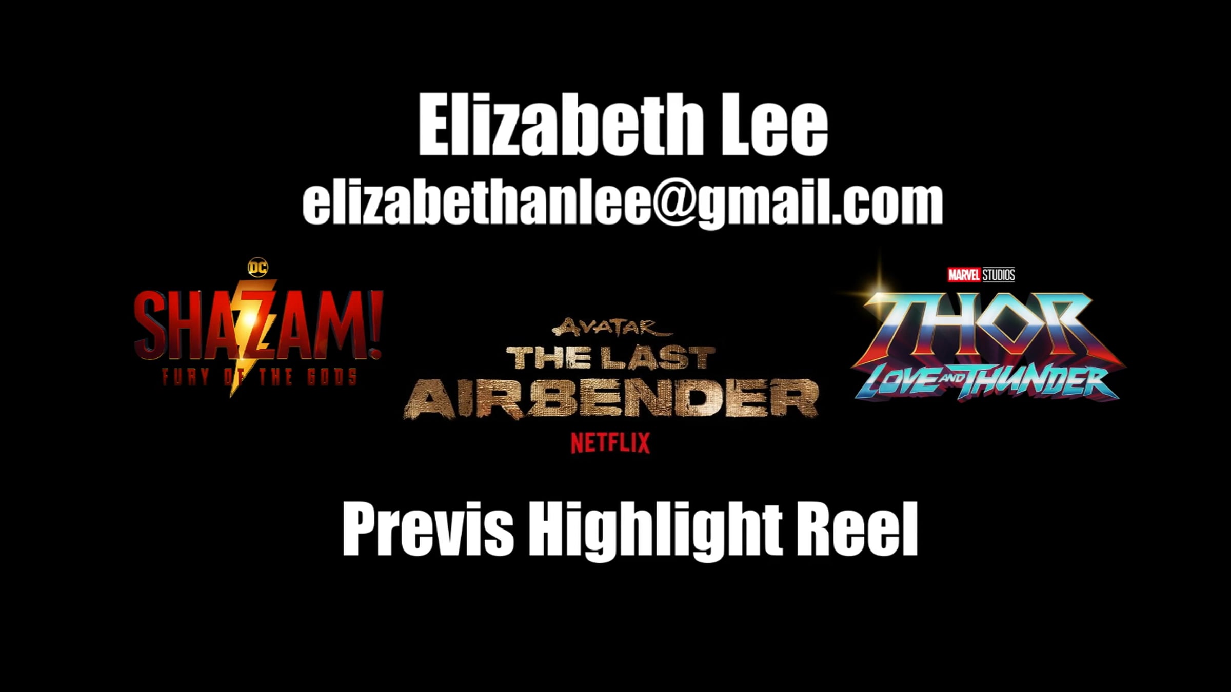Elizabeth Lee - Previs Highlight Reel - Shazam! Fury of the Gods ...